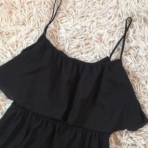 Dresses | Black Ruffle Summer Dress | Poshmark